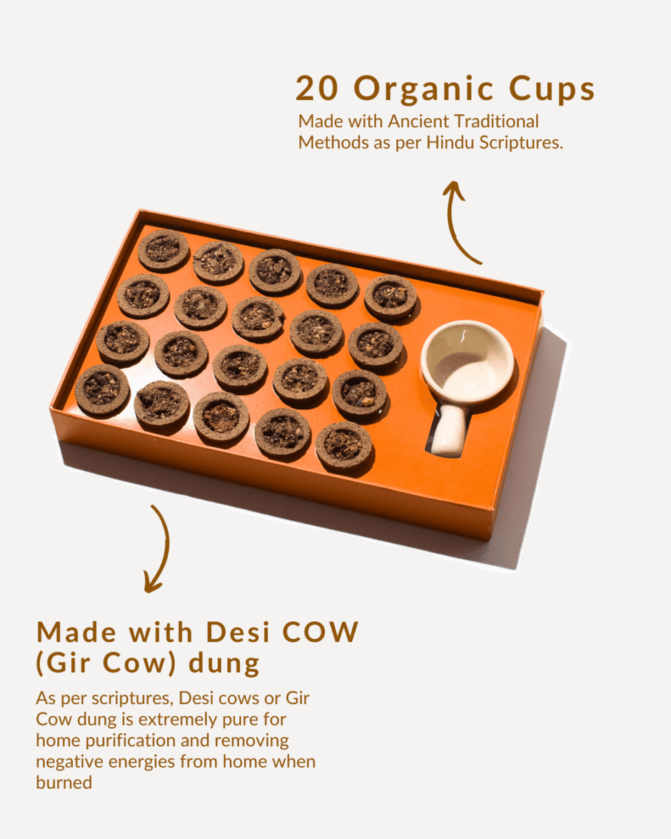Organic Havan Cups - Pure Ingredients, Low Smoke – Sadhna.co™